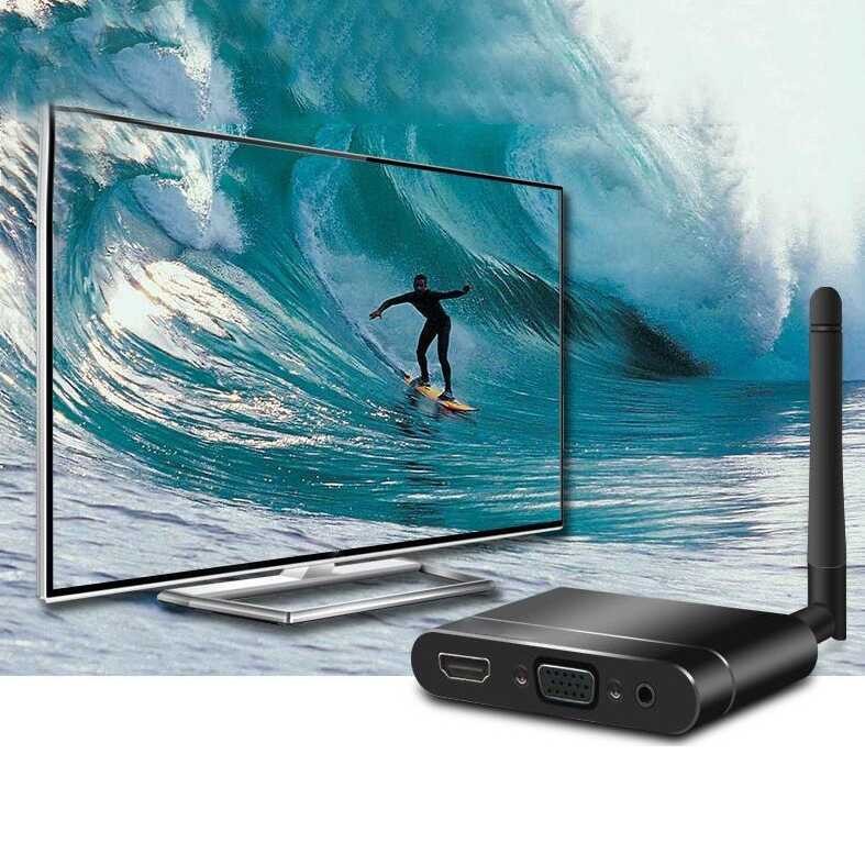Wifi Wireless HD HDMI VGA AV Display Adapter Miracast Airplay DLNA ...