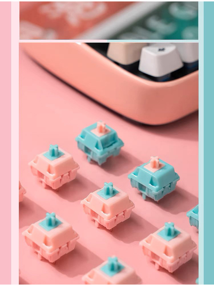 30PCSZuoce Bubble Gum switch Linear MX Stem switch สําหรับเล่นเกม ...