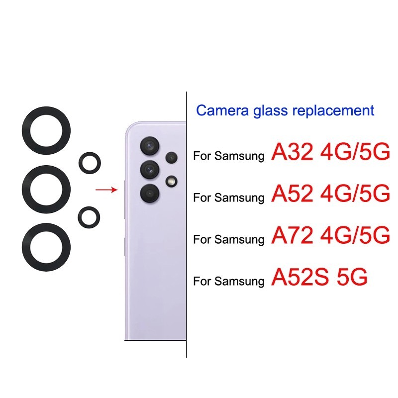 เปลี่ยนเลนส์กล้องด้านหลังสําหรับ Samsung Galaxy A32 A52 A72 A52S 4G 5G | Shopee Thailand