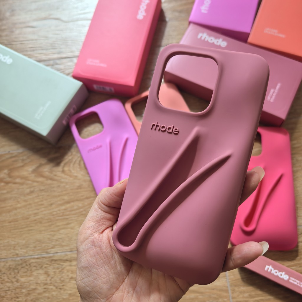 Rhode Hailey ลิปสติก Lip Glaze Soft Silicone TPU Case Cover สําหรับ ...