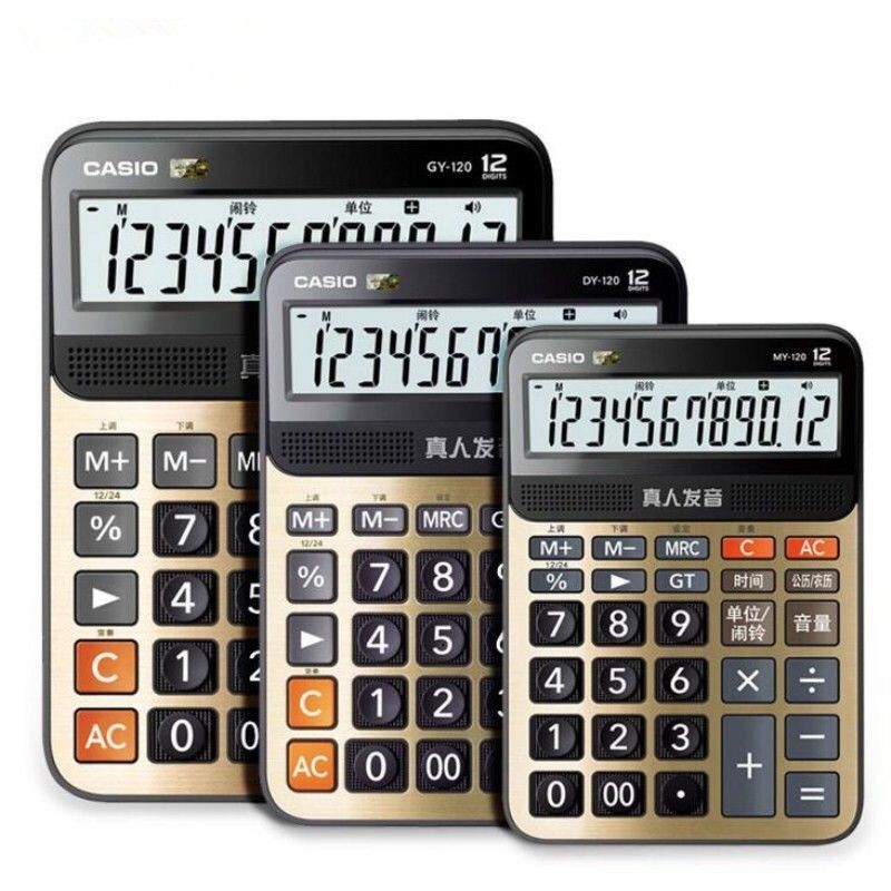 เครื่องคิดเลข Casio Casio GX-120S หน้าจอขนาดใหญ่ สําหรับคอมพิวเตอร์ตั้ง ...