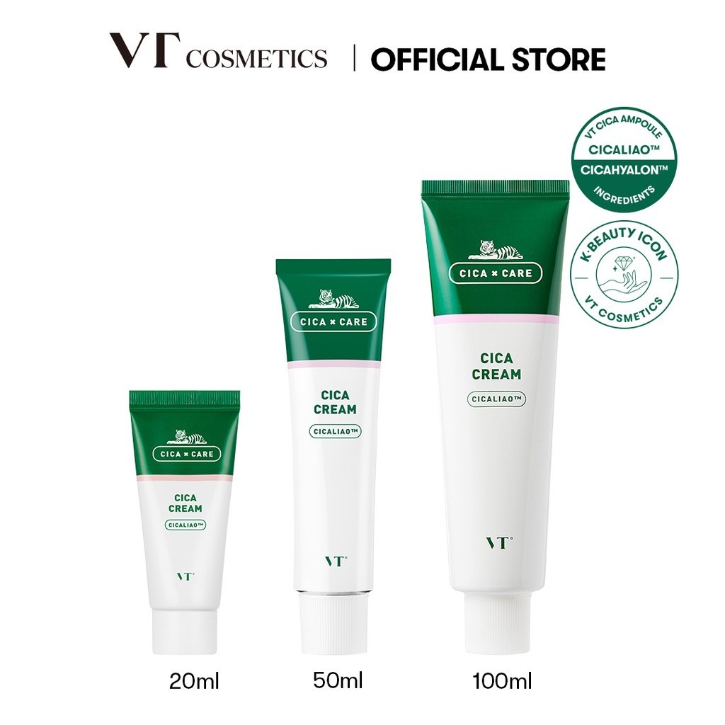 [ Vt COSMETICS ] CICA cream 20ml/50ml/100ml Centella asiatica soothing ...