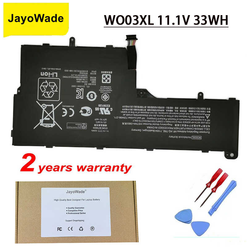 แบตเตอรี่ 8 JayoWade WO03XL สำหรับ HP SPLIT Mini X100E 100E x2 13-M 13 ...