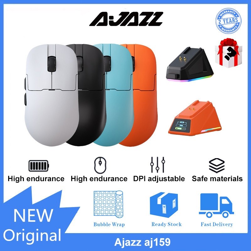 Ajazz AJ159 APEX เมาส ์ เกมสามโหมดไร ้ สาย 3950 พร ้ อมฐานชาร ์ จรองรับ ...