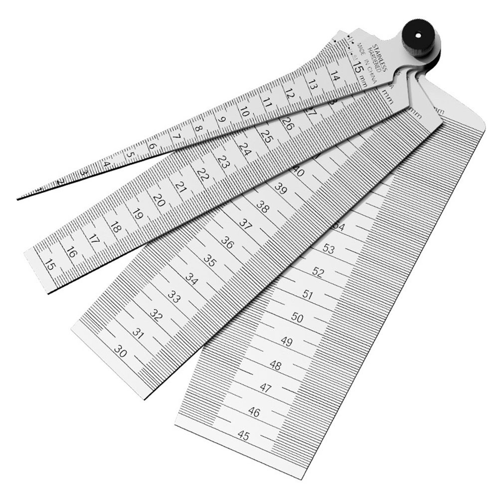 [HOT]1-60 มม.เหล็กเมตริก Taper Gauge รูรับแสง Scale Wedge Feeler 4 In 1 ...
