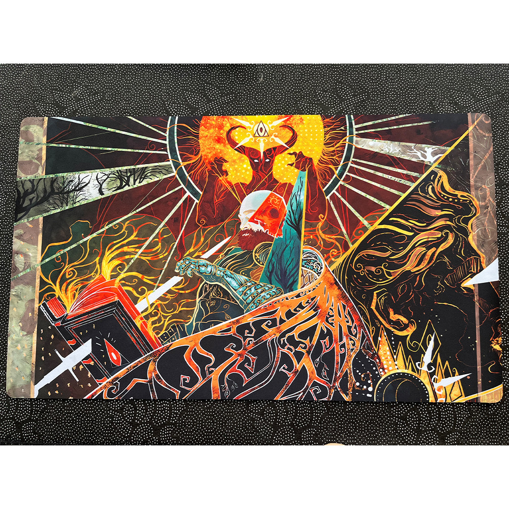 Magic Playmat Demonic Tutor MTG Trading การ์ดเกมสําหรับ TCG MTG Playmat ...