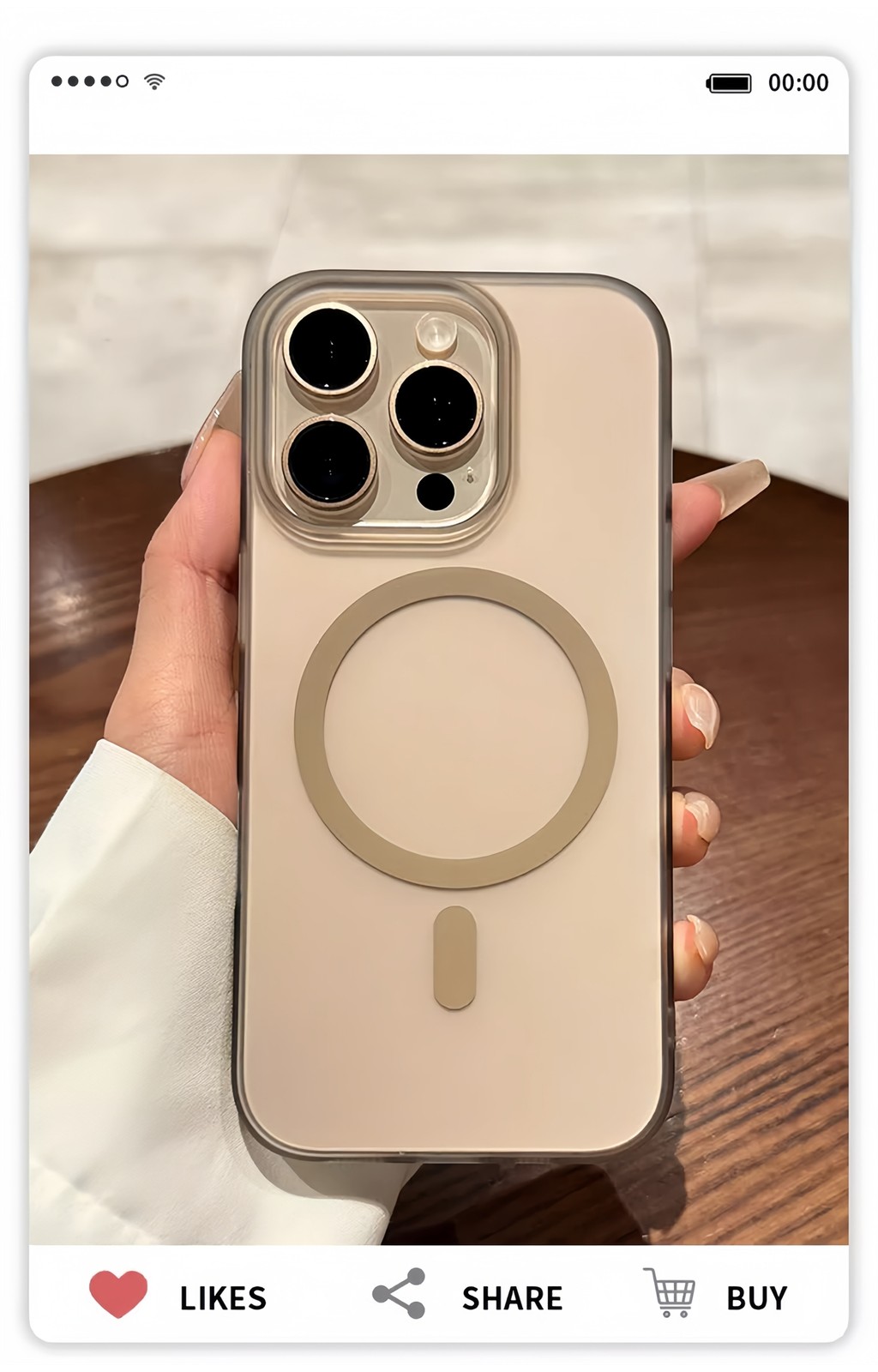 Desert Titanium Matteเคสโทรศัพท์แม่เหล็กสําหรับIPhone 16 Pro Max 11 12 ...