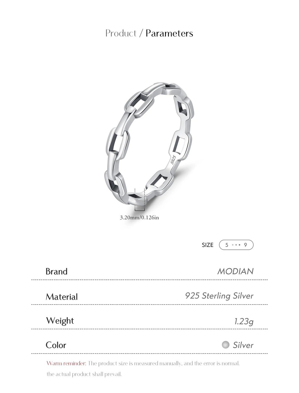 Modian 925 เงินสเตอร์ลิงทุกวัน Retro ล็อค Eternity Bands แหวน Vintage Stackable Party Fine ...