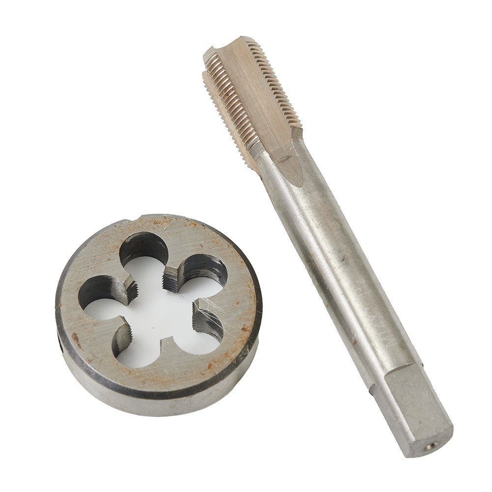 [สต็อก] Hss M14 x 1.0 mm Right Hand Tap and Die Metric Thread 1Set ...