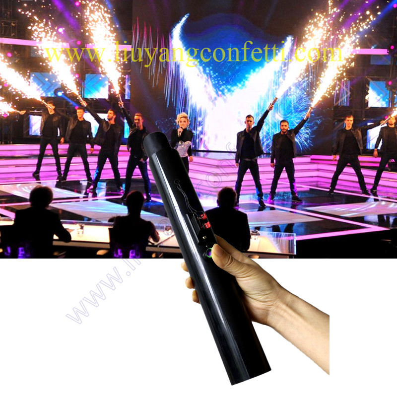 Held 6pcs Hand Pyro Shooter Pyrotechnic Cold Spark Firing System ...
