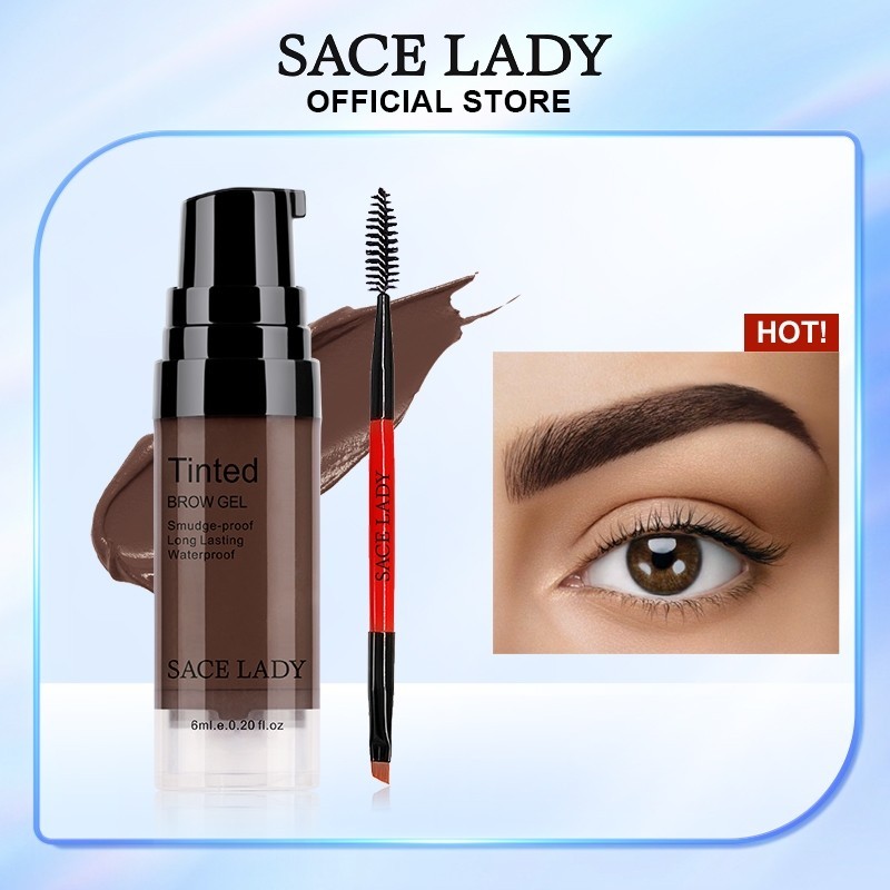 Sace LADY Eyebrow Gel 3 สีทนทานกันน้ํา Highly Pigmented Travel Size ...