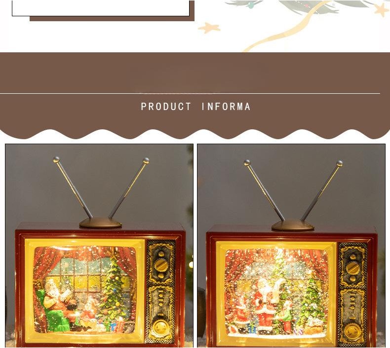 Cod Snowman ต้นคริสต์มาส Old Man TV สไตล์ 19.2 * Cm8.7 * 16 ซม. อุปกรณ์ ...