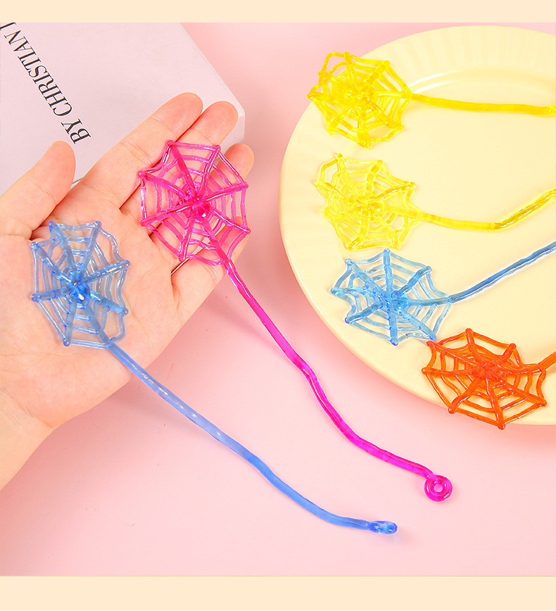 Spider Web Elastic Stretchable Sticky Spider Web ของเล่นเด็กขนาดเล็ก ...