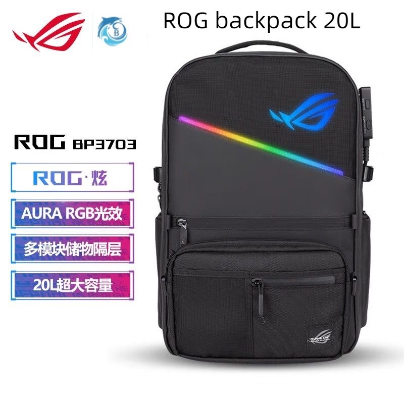 Youpin ROG BP3703 เป้ กระเป๋าเป้สะพายหลัง ขนาด 17.3 นิ้ว RGB ขนาดใหญ่ ...