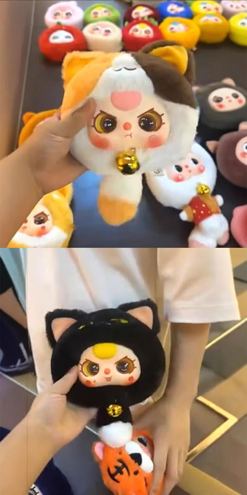 Baby Three Lucky Cat Zipper Bag Series Plush Blind Box | Shopee Thailand