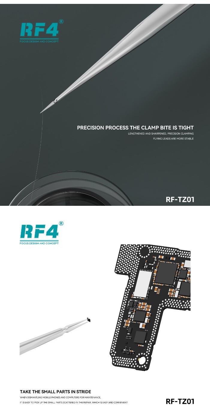 Rf4 แหนบคมพิเศษใหม่ RF-TZ01 แหนบพิเศษสําหรับซ่อมโทรศัพท์มือถือสายบิน | Shopee Thailand