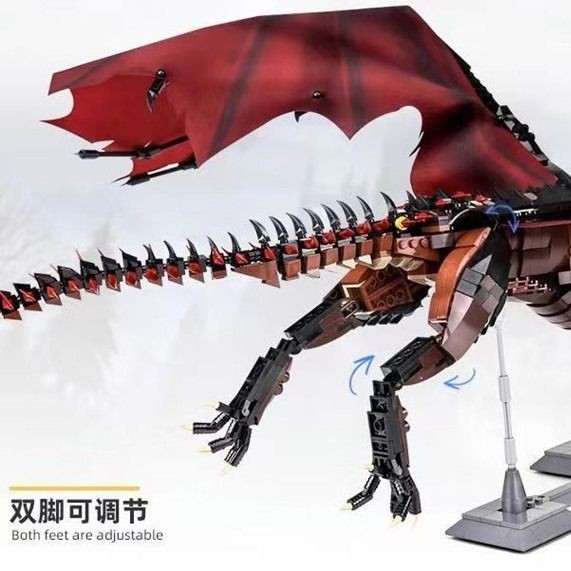 ใช้งานร่วมกับอิฐ LEGO Frost Dragon Game of Thrones Fire Dragon ผู้ใหญ่ ...
