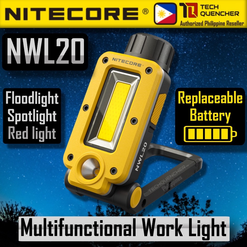 ไฟทํางานมัลติฟังก์ชั่น Nitecore NWL20 - 600 Lumens - Floodlight - สปอตไลท์ - แบตเตอรี่แบบถอด ...