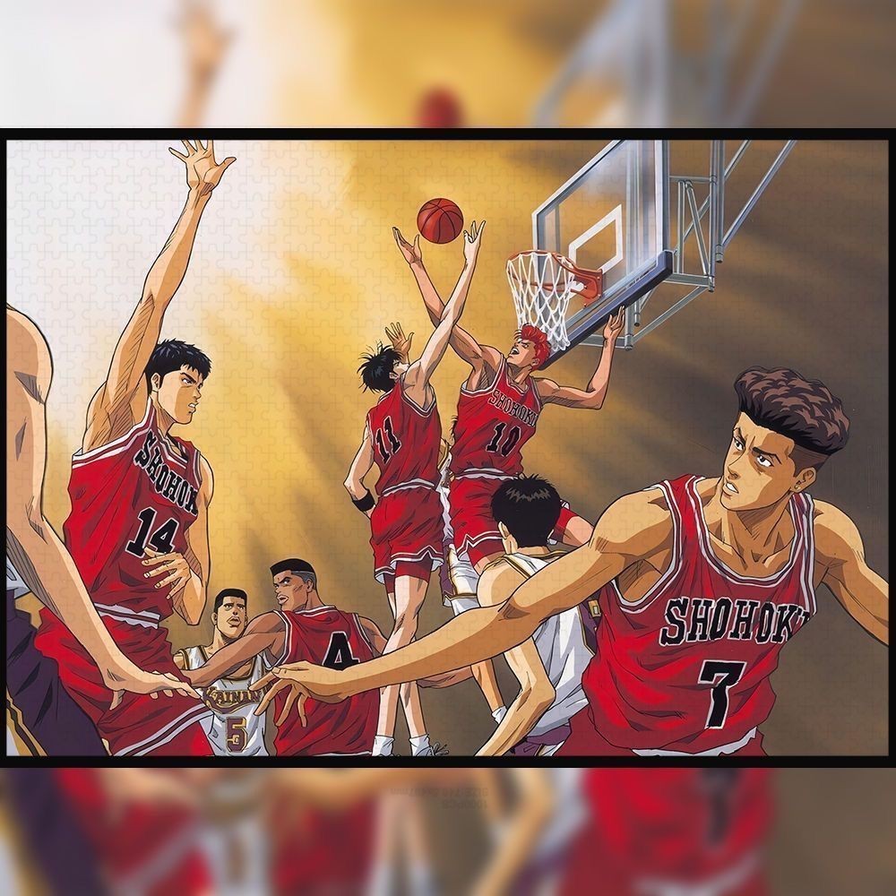 จิ๊กซอว์ Slam Dunk Master 1000 ชิ้นพร้อมกรอบ Sakuragi Rukawa Maple ...