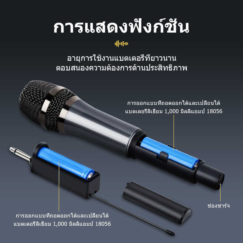Wireless S302 Handheld Dual Mic (Singing Karaoke Link Singing Speaker ...