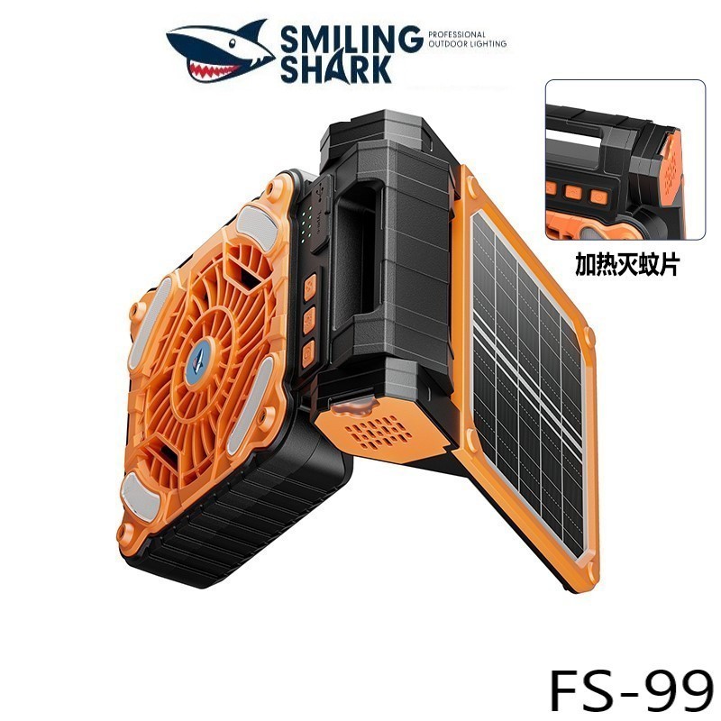 Smiling Shark FS99 พัดลมจับเวลา LED พัดลมพลังงานสูง 18650 พัดลมตั้ง ...