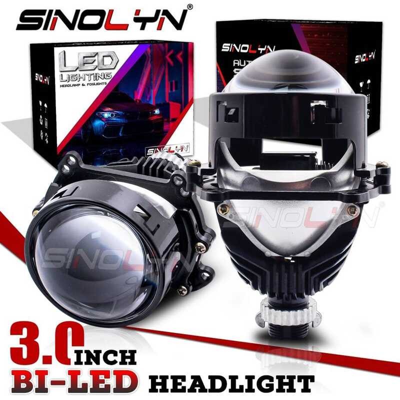 々 SINOLYN ไฟหน้าโปรเจคเตอร์ Bi Led Projector ขนาด 3นิ้ว ความสว่ ...