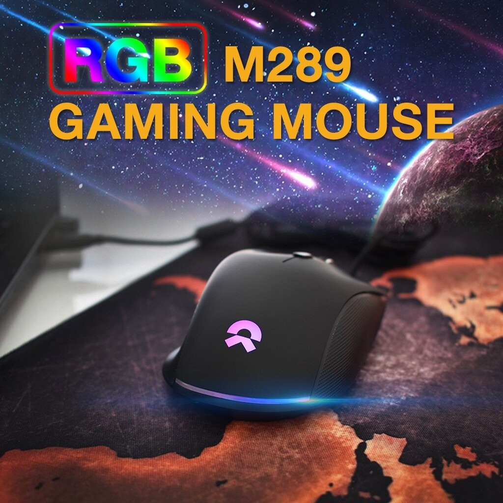 OKER M289 MOUSE RGB BACKLIT GAMING เล่นเกมส์ได้แม่นยำ เมาส์เกมมิ่ง มีไฟ ...