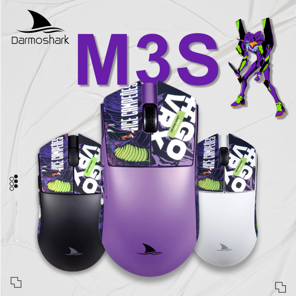 Darmoshark M3s Mini เมาส์ E-sports Gaming Mouse 2KHz 2.4G Wireless Bluetooth TTC Golden Wheel ...