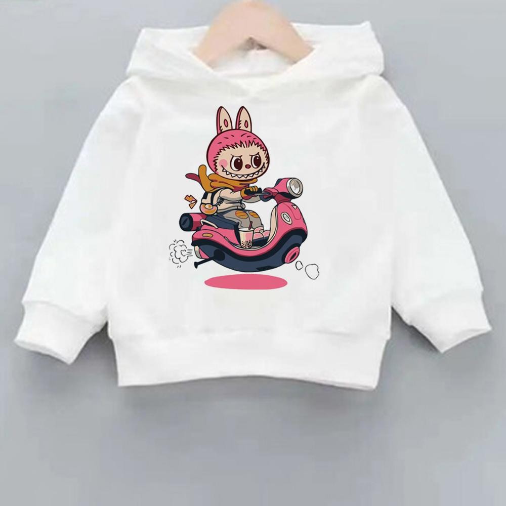 La bu เสื้อฮู้ด wokids vintage Kawaii 2024 ญี่ปุ่นดึง wokids ผ้าฟลีซ ...