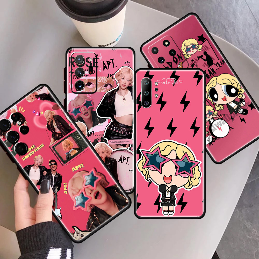 Rose APT Bruno Mars ซิลิโคนนุ่ม TPU เคสโทรศัพท์ Samsung Galaxy S10 S11 S20 S11E S30 Plus Utra ...