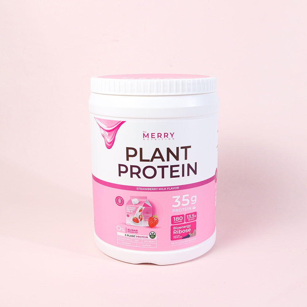 The Merry Plant Protein เดอะเมอร์รี่ ผลิตภัณฑ์เสริมอาหารโปรตีนพืช 1050g ...