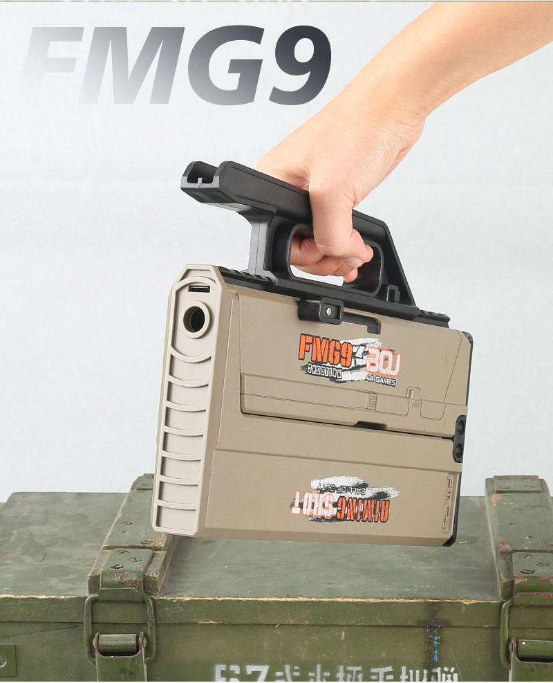 ใหม่ FMG9 พับจู่โจมมืออัตโนมัติแบบบูรณาการไฟฟ้าระเบิดของเล่นปืนกระสุนอ่อน | Shopee Thailand