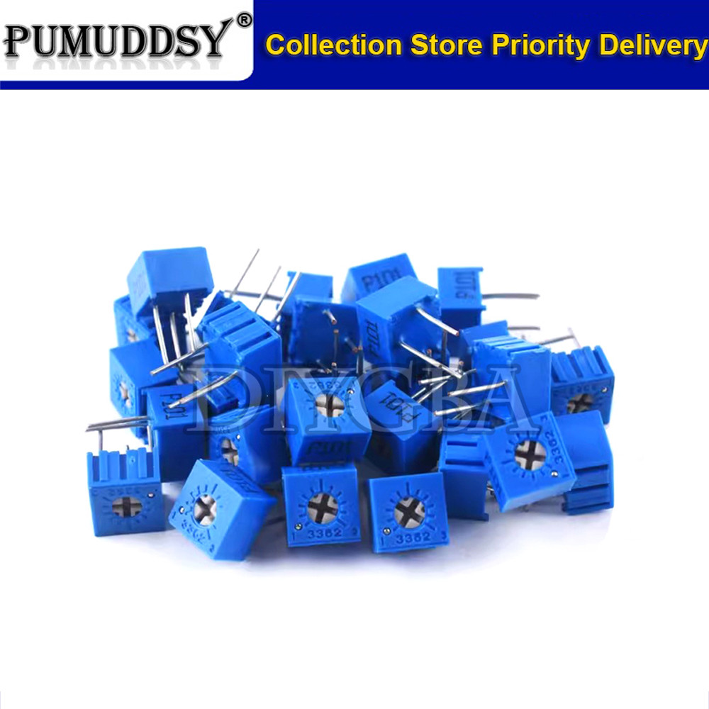 10pcs 3362P series ความต้านทาน 101 201 501 102 202 502 103 Trimpo ...