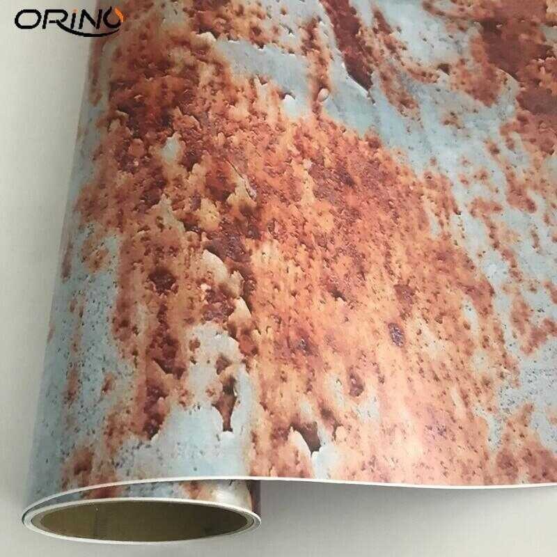 50Cmx500cm Rusty Pattern Camouflage Vinyl Adhesive Rust Car Wrap Foil ...