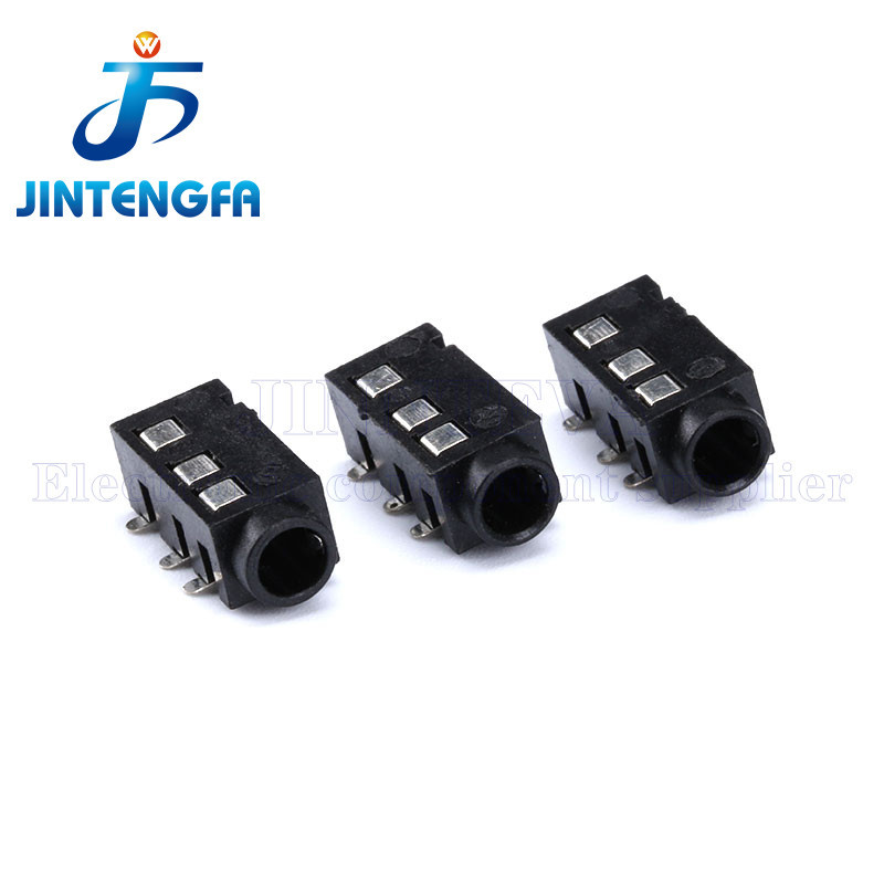 10pcs 3.5 มม.แจ็คหูฟังแจ็คเสียง PJ-320D 3 + 1 4pin SMD SMT DIP MP3 MP4 อุปกรณ์เสริม PJ320D ...