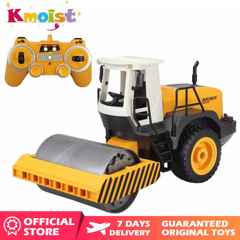 Kmoist E522 1/20 RC Road Roller 2.4G Remote Control Truck Model Single Drum Vibrate Engi ...