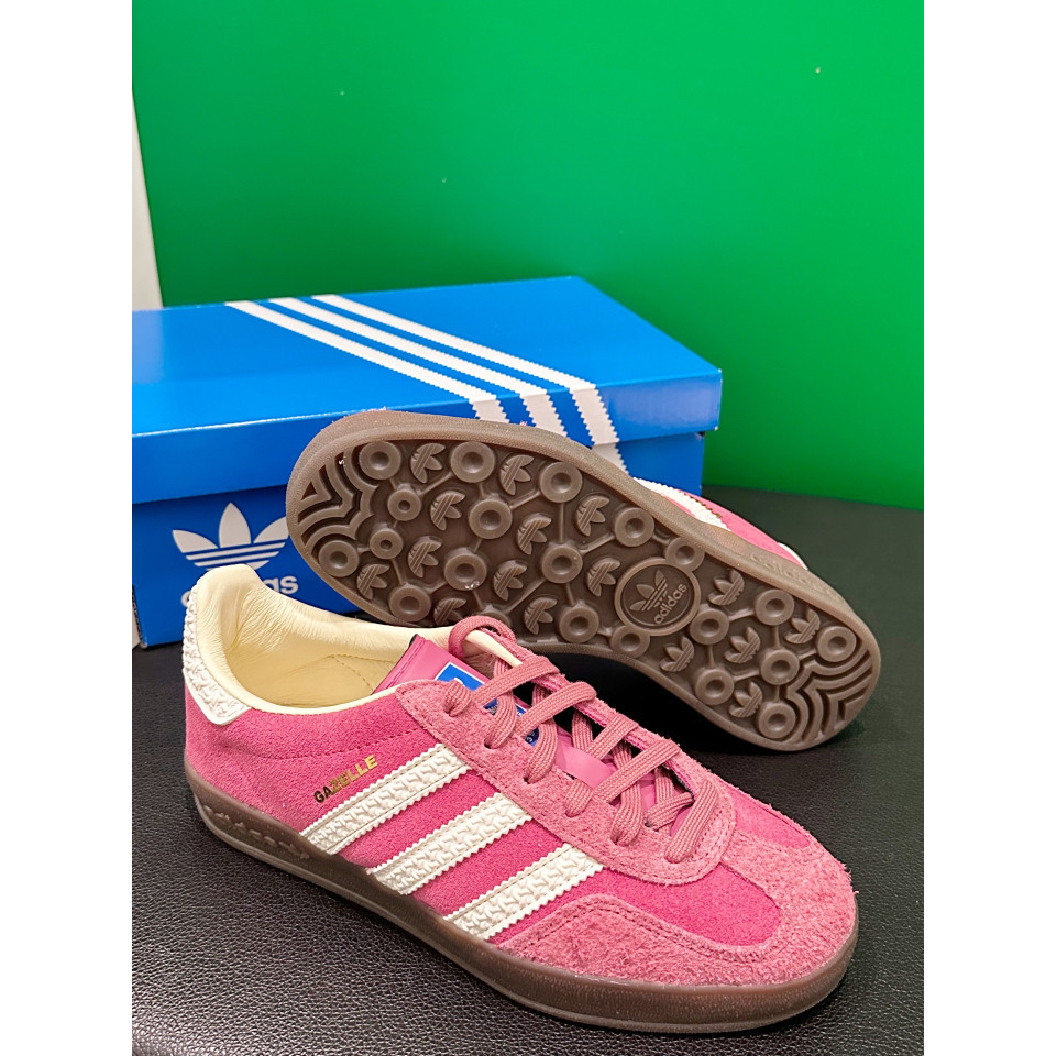 ♞ADIDAS Originals Gazelle Indoor Sneakers IF1809 pink แท้ 100% | Shopee ...