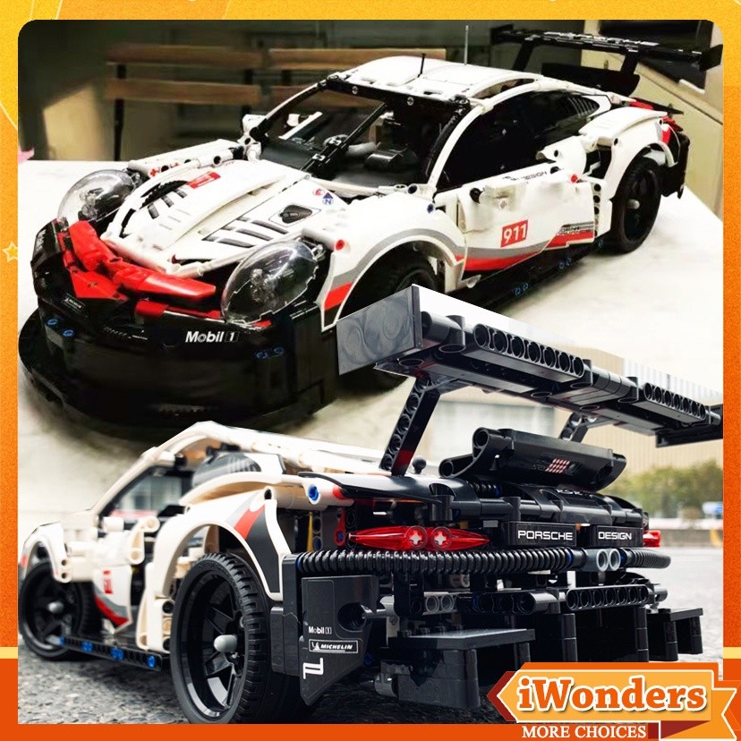 Porsche 911 RSR Technic MOC Building Blocks 1000 RR F-150 Raptor Racing ...