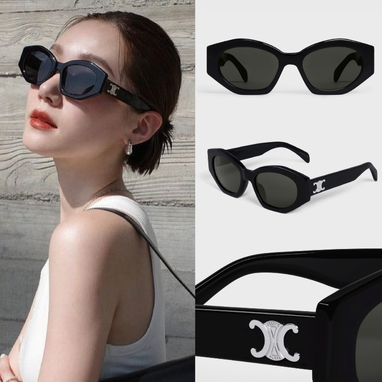 แว่น CELINE กันแดด รุ่น Triomphe 08 รหัสCL40238U ของแท้/ใหม่/มือ1/รับประกัน1ปี | Shopee Thailand