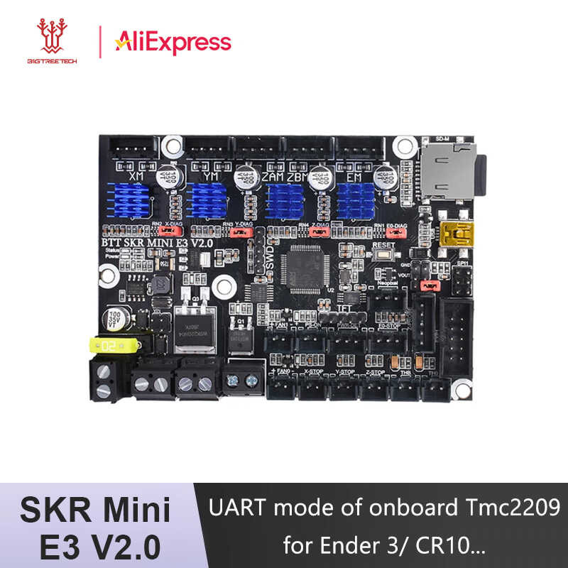 BIGTREETECH BTT SKR MINI E3 V2.0 บอร์ดควบคุม 32 บิตพร้อม Tmc2209 ชิ้นส่ว | Shopee Thailand