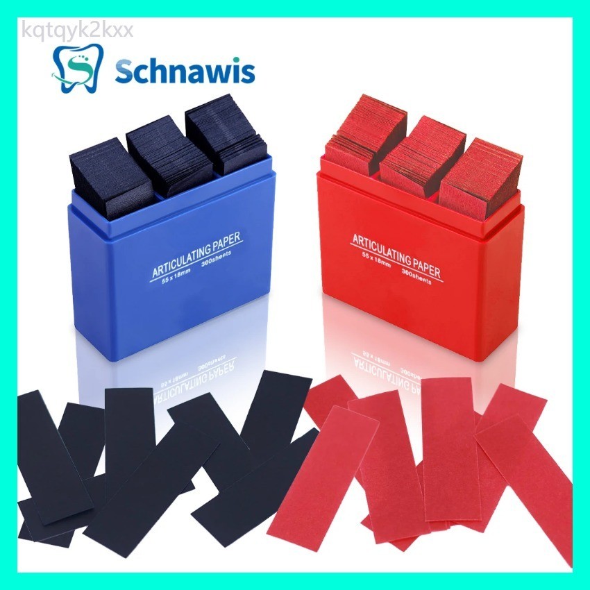 Dental 300 Pcs/Box 55*18mm Dental Blue Articulating Paper Strips ...
