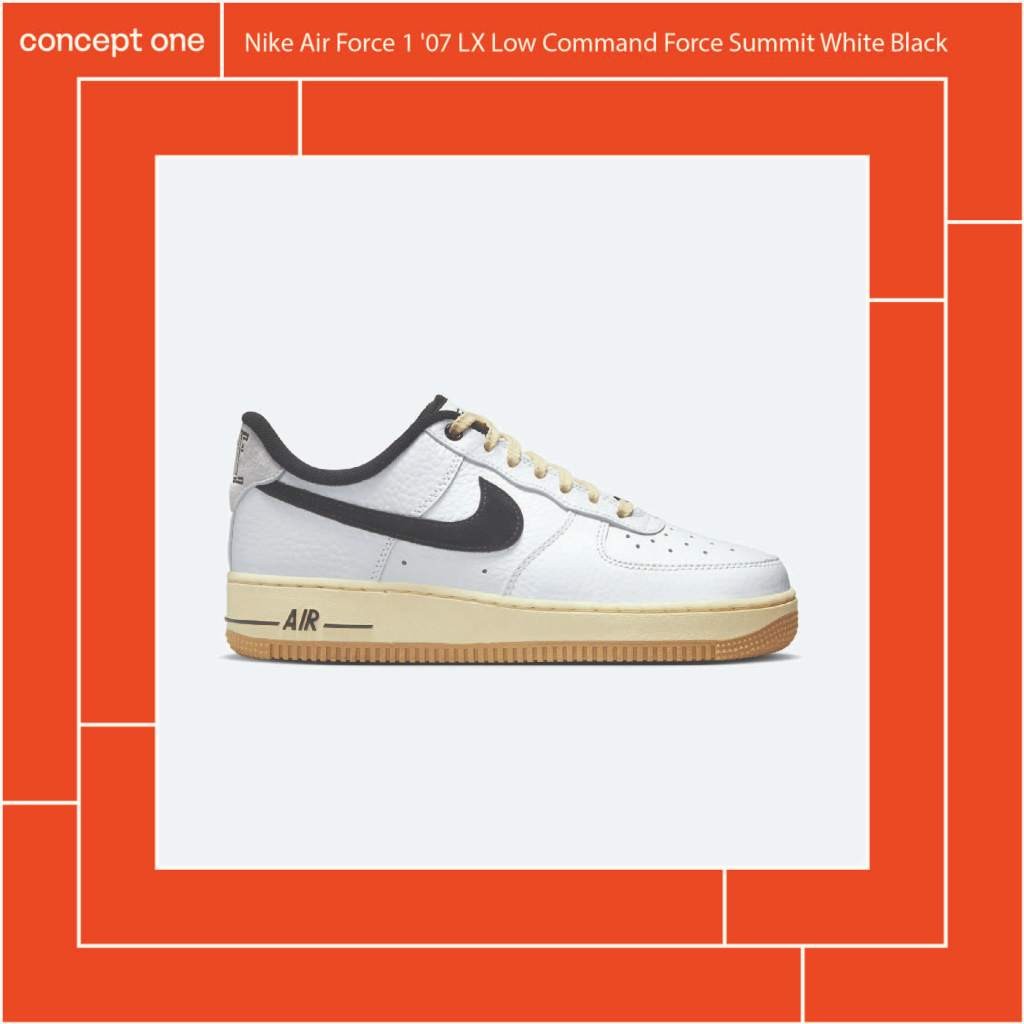 ฟิกเกอร์ Nike Air Force 1 '07 LX Low Command Force Summit White Black ...