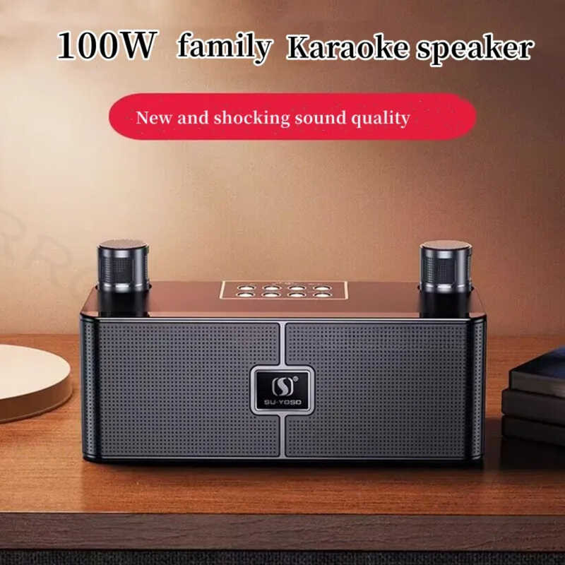 100W พลังงานสูงบลูทู คาราโอเกะลำโพงไร้สายบ้านทีวี KTV ช | Shopee Thailand