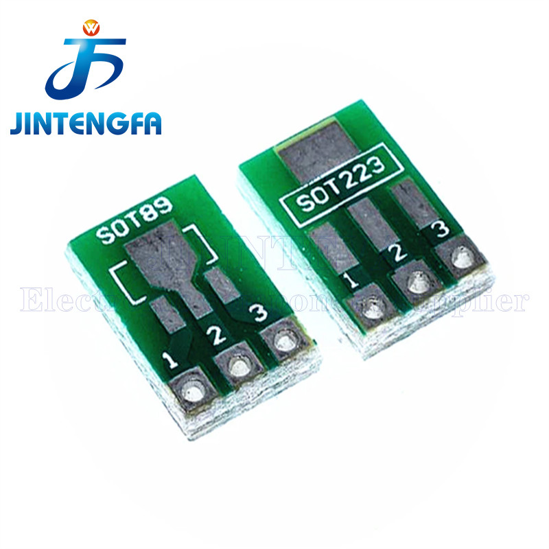 20PCS SOT89 SOT-89 SOT-223 SOT223 ถึง DIP PCB Transfer Board DIP Pin Board Pitch ทรานซิสเตอร์ IC ...