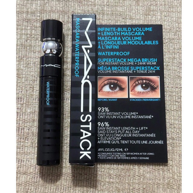 ยี่ห้อใหม่ Auth MAC Cosmetics MAC Black Stack Mascara 12ml | Shopee ...