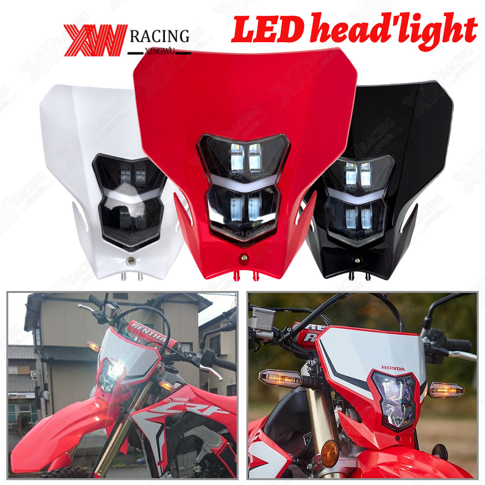 XW RACING ไฟหน้ารถจักรยานยนต์ 12V สำหรับ HONDA CRF450L CRF450XR CRF ...