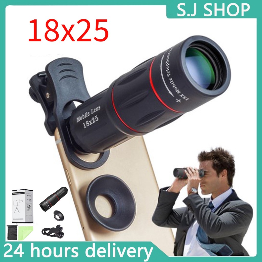 Apexel Universal 18x25 Monocular Zoom HD เลนส์โทรศัพท์มือถือสังเกตการ ...