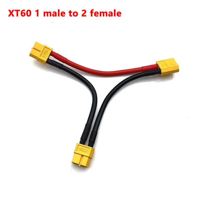 Xt60 T ปลั๊ก Xt90 TRX ขั้วต่อแบตเตอรี่แบบขนานชาย / หญิงสายต่อขยาย Y Splitter 2/3 สายซิลิโคน ...