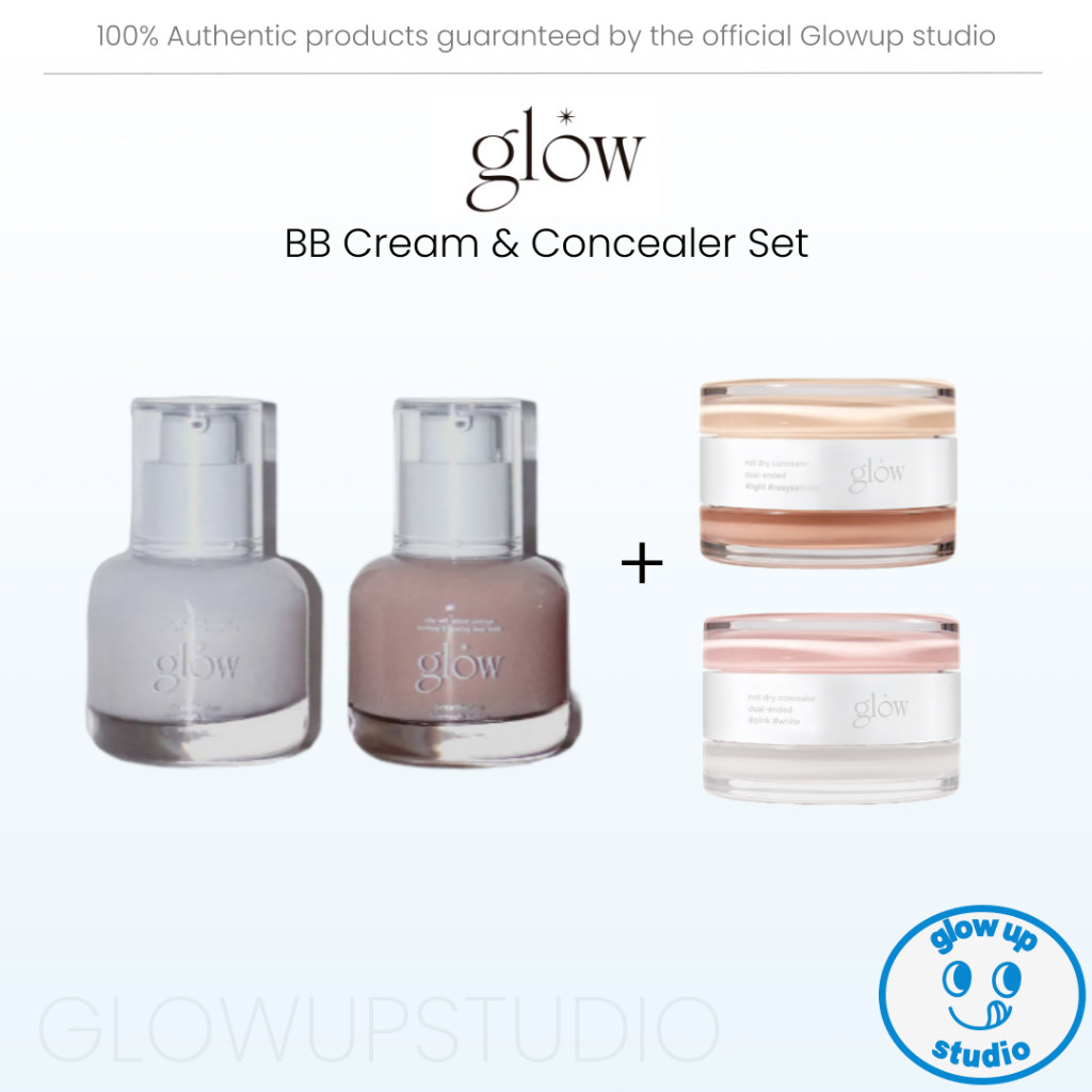 Glow Not Dry Concealer & BB Cream (บาล์มฝ้าระบายอากาศ) Set | Shopee ...