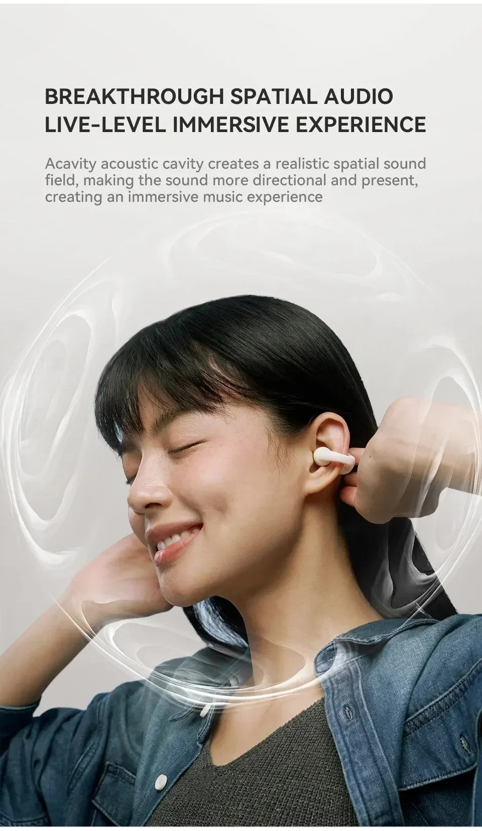 Sanag S2S ชุดหูฟังแบบหนีบหูไร้สายบลูทูธ Panoramic Sound TWS หูฟังไร้สายอัจฉริยะ HD Call กีฬาอายุ ...